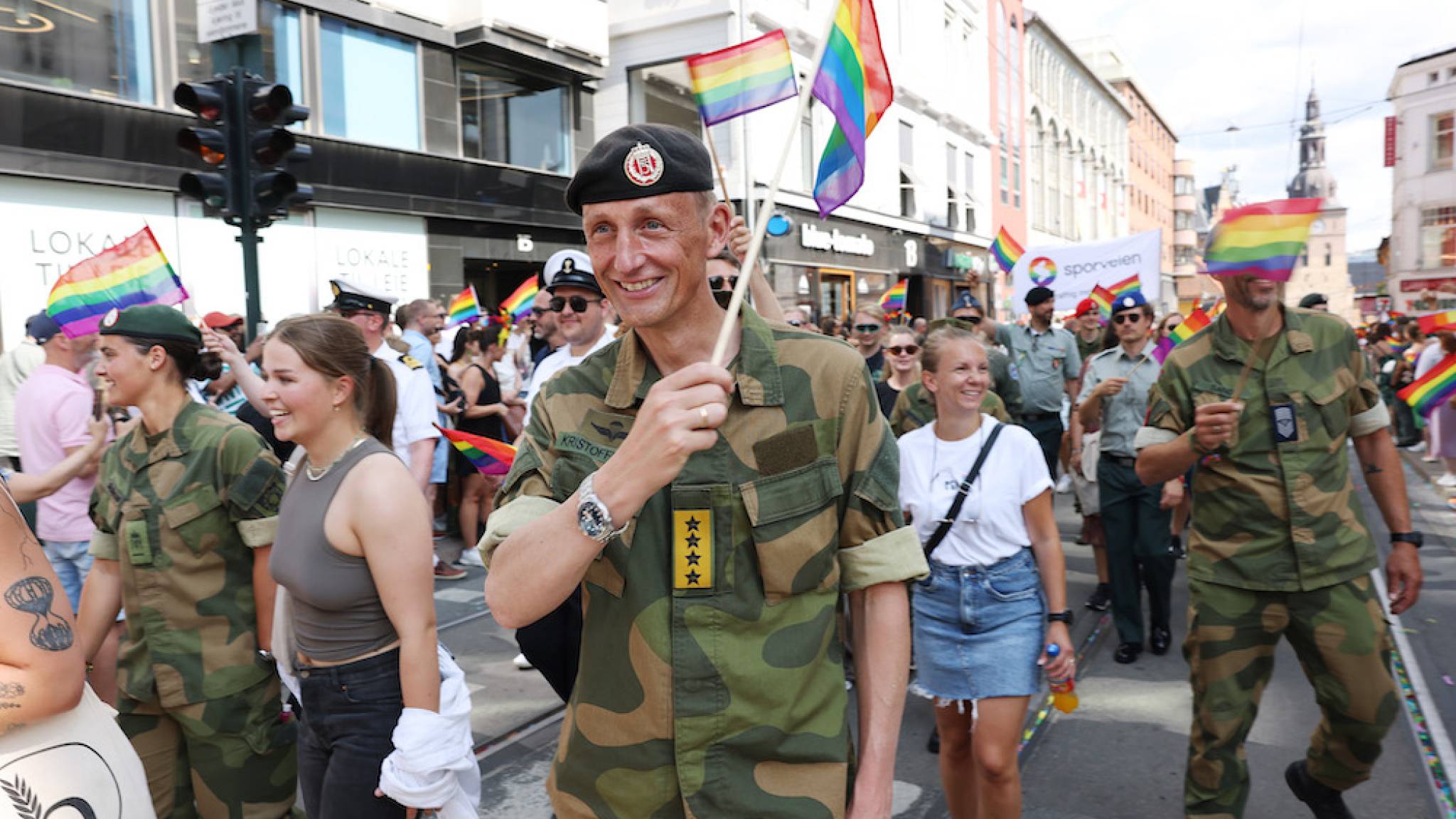 Slik markerte Forsvaret Oslo Pride - Forsvaret