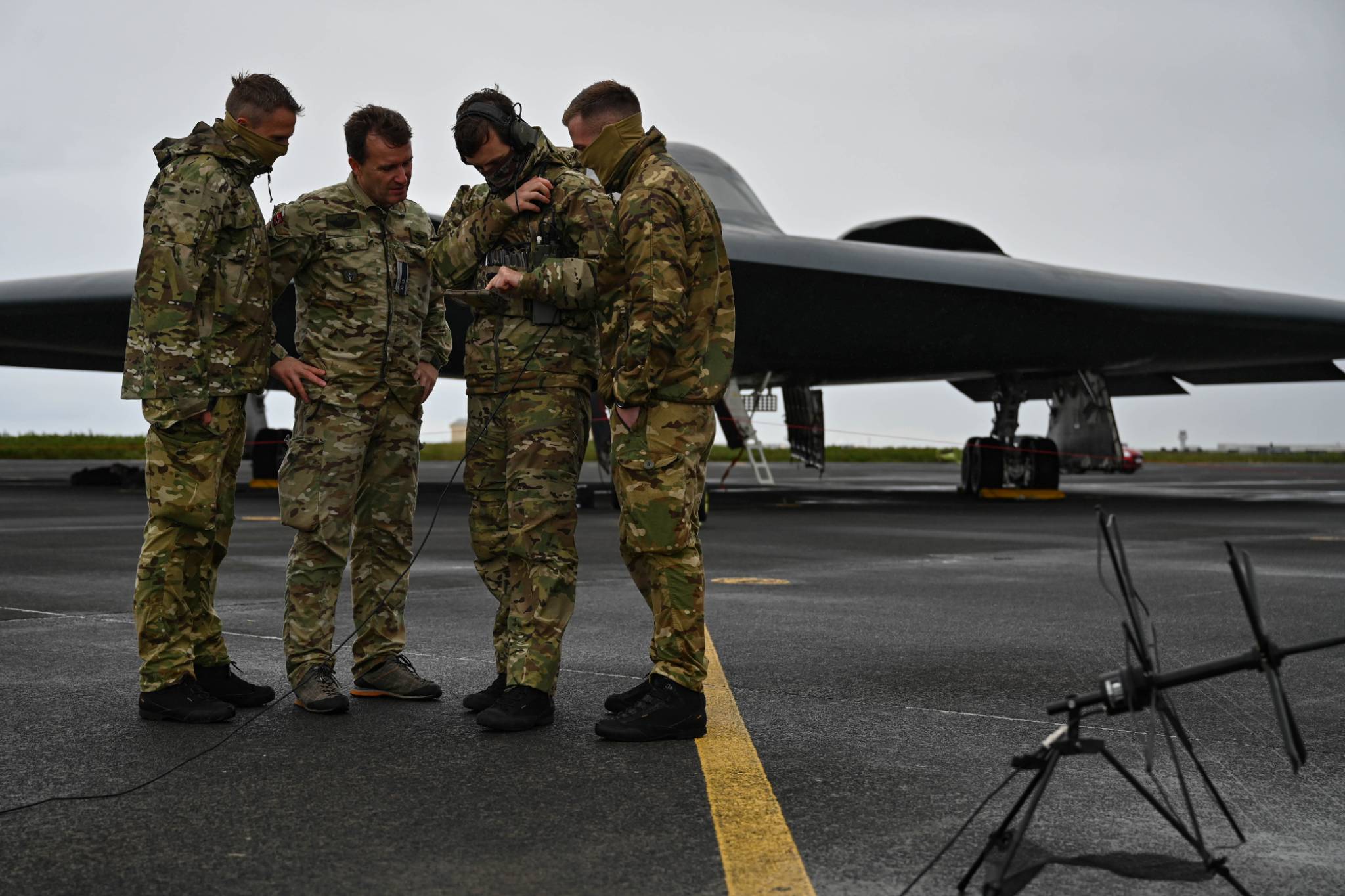 F-35 på Evenes gjennomførte alliert samtrening med B-2 fra Island ...
