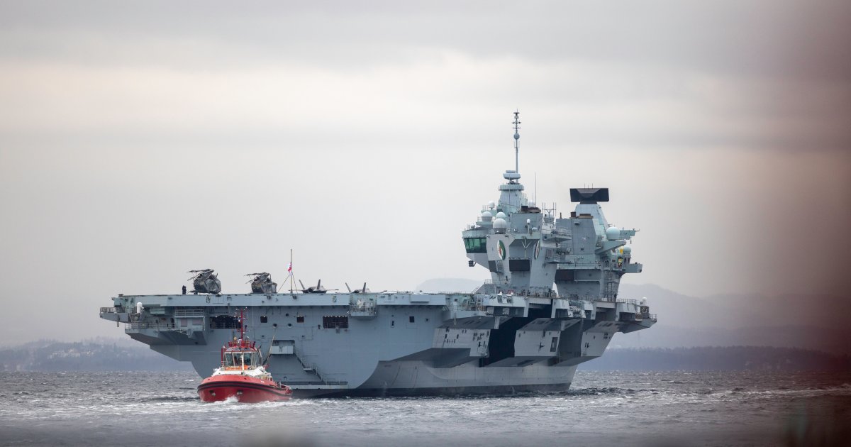 Hangarskipet HMS Queen Elizabeth på besøk i Oslo - Forsvaret