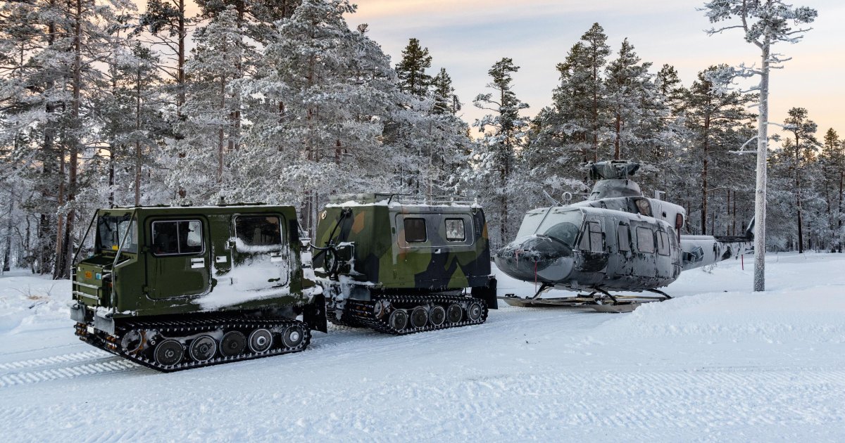 Helikopter berges - Forsvaret