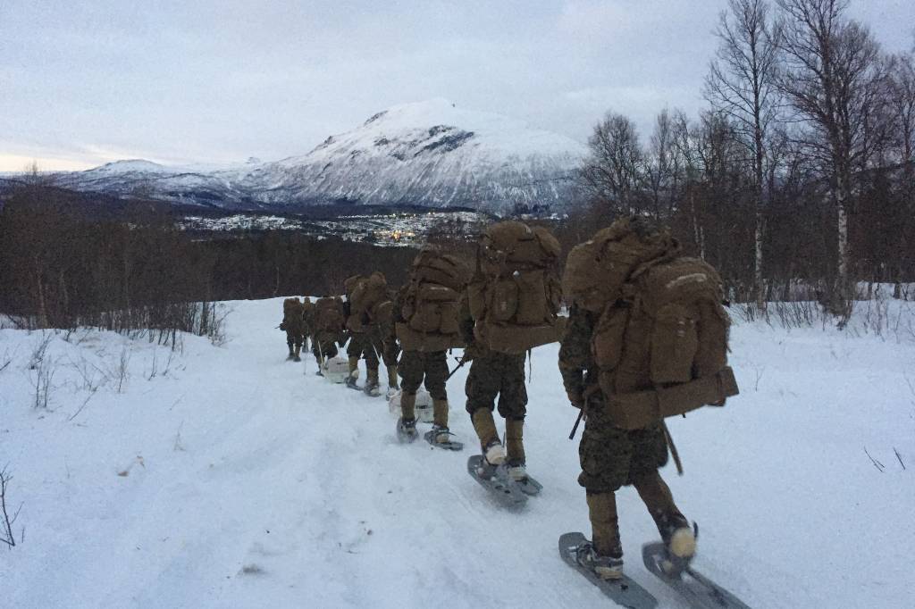 Cold weather unit training with US Marine Corps - Norwegian Armed Forces